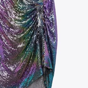 Zara | Dresses | Zara Shiny Halter Dress | Poshmark